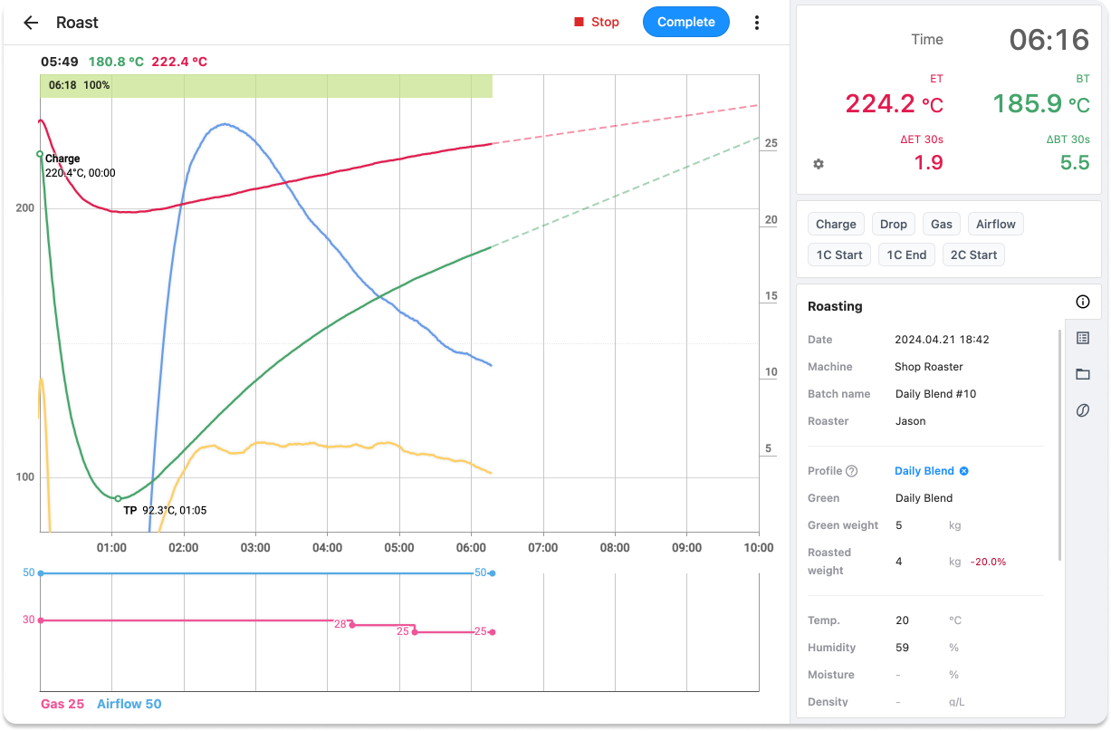 Firescope - Coffee Roasting Software